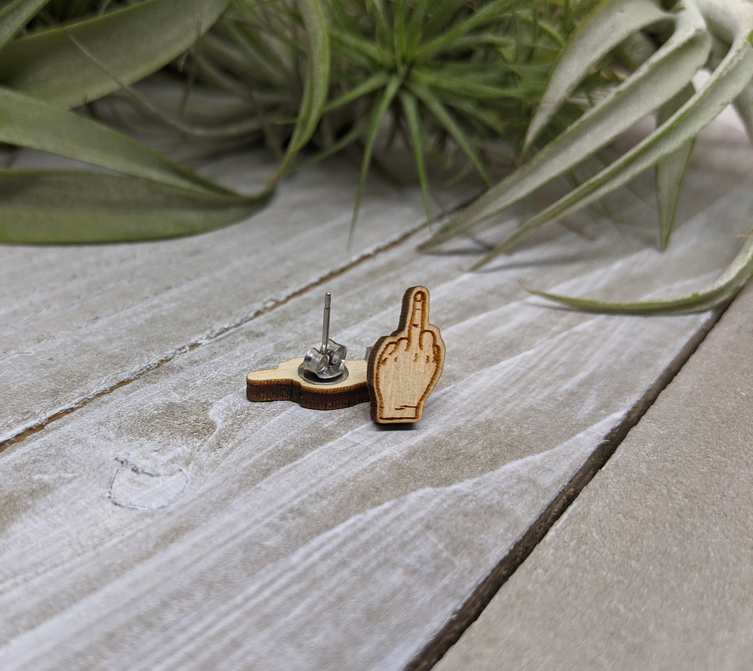 Middle Finger Earrings – [un]possible cuts